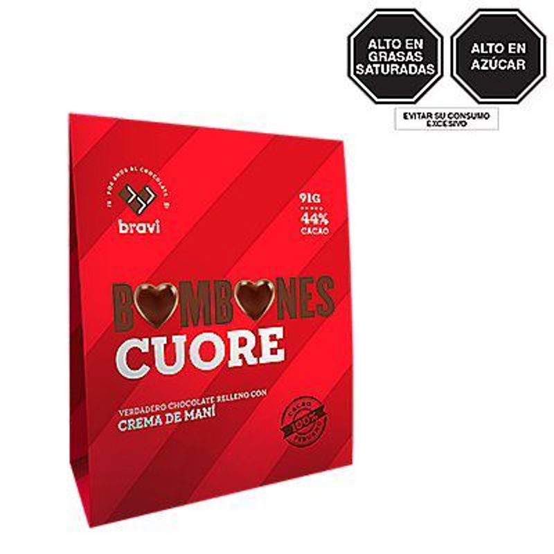 Bombones Chocolate Mani Cuore Di Perugia 91G (7U) | Tottus Perú