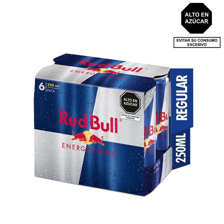 Energizante Red Bull Sixpack Lata 250 mL | Tottus Perú