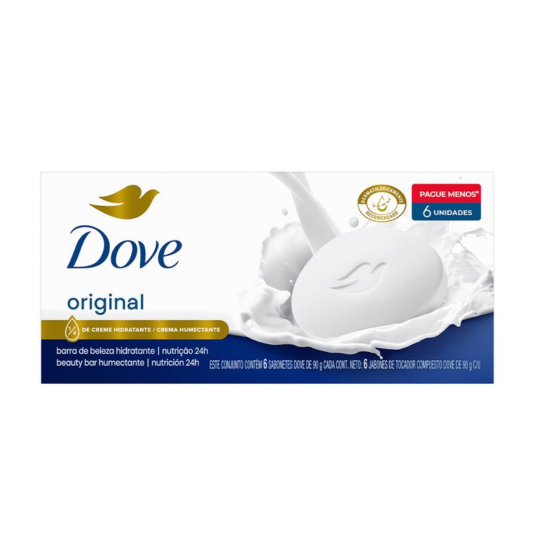 Jabón de Tocador Dove Original Empaque 6 Und | Tottus Perú
