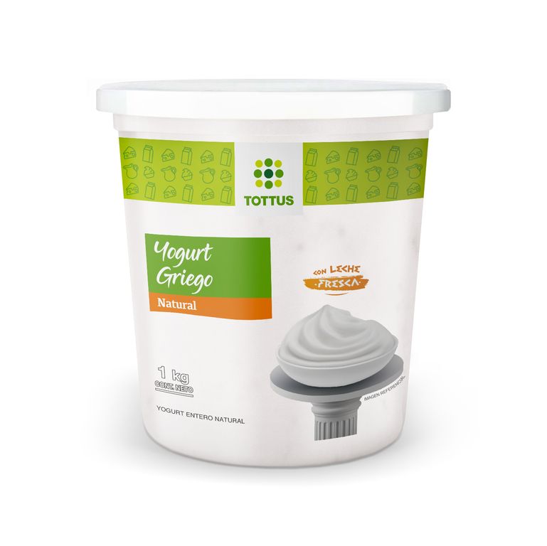 Yogurt Griego Natural Tottus Envase 1 Kg | Tottus Perú