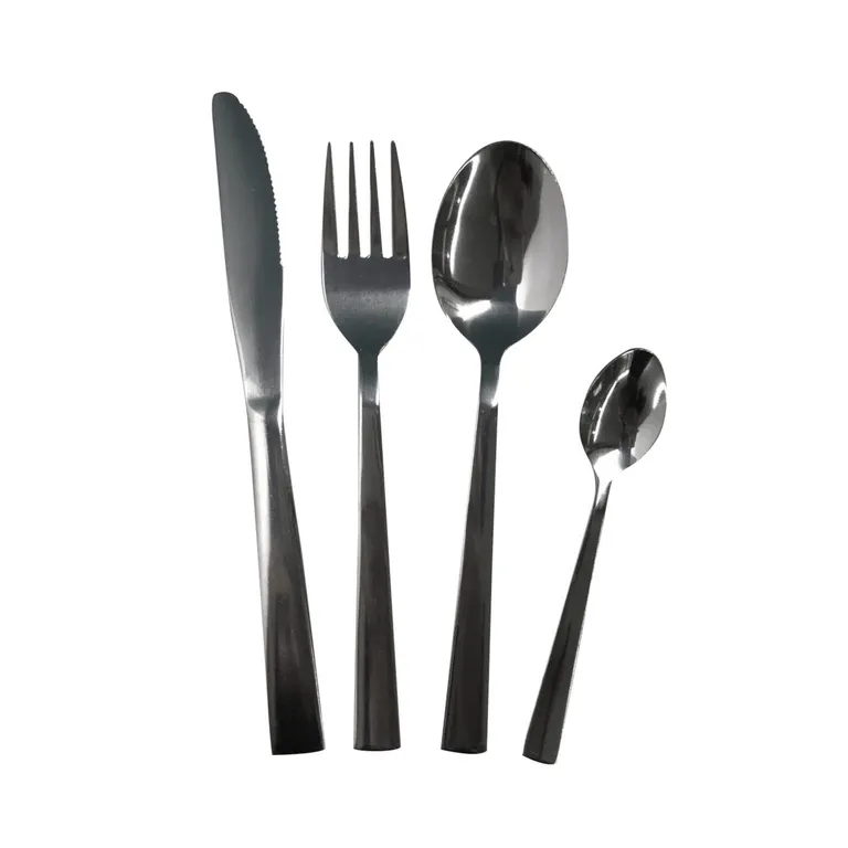 Juego de Cubiertos Acero Inoxidable E1 16 piezas Precio Uno | Tottus Perú
