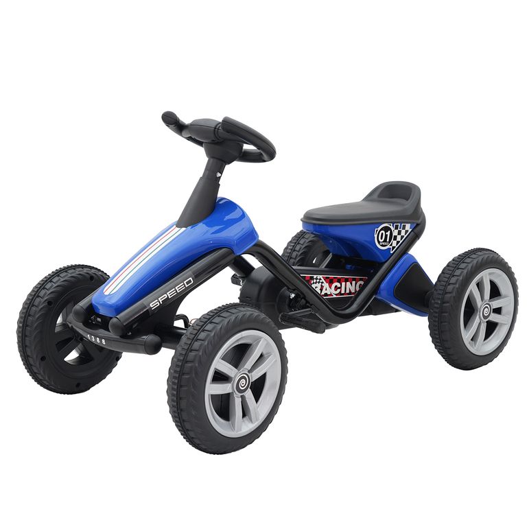 Carro Montable para Niños Go Kart Speed Azul | Tottus Perú