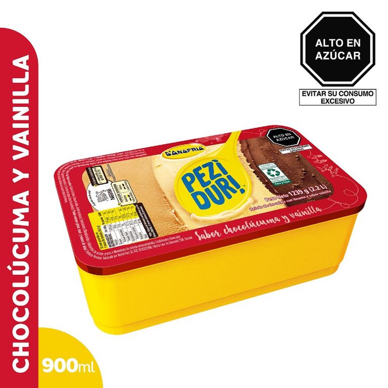 Helado Donofrio Peziduri Chocolúcuma Vainilla Pote 2.2 L | Tottus Perú