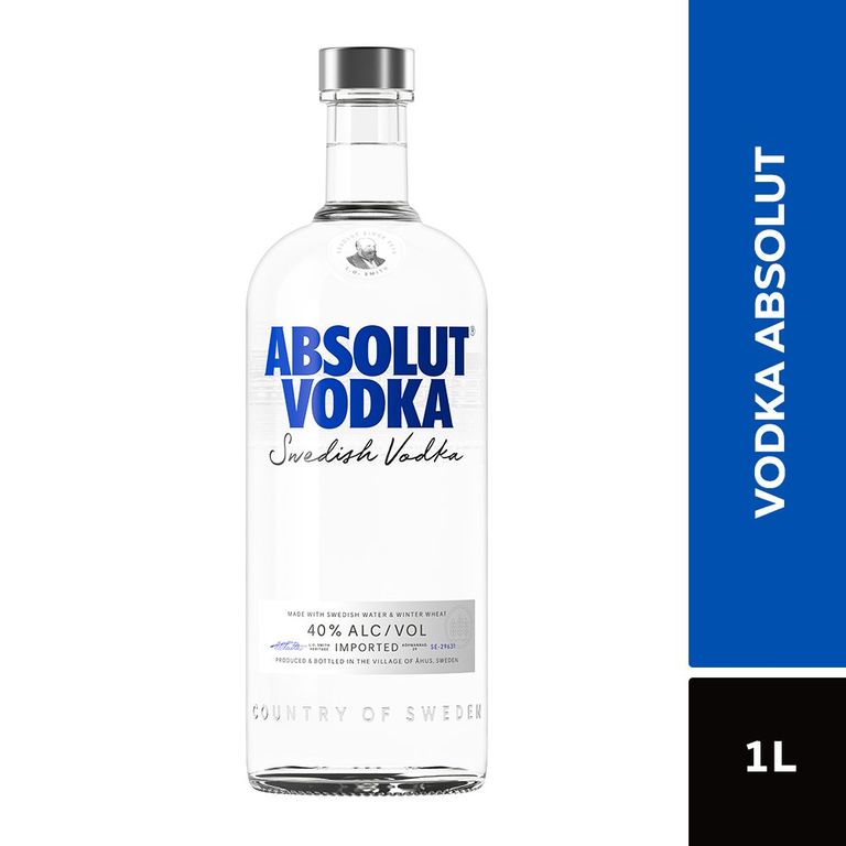 Vodka Absolut Blue Botella 1 L | Tottus Perú