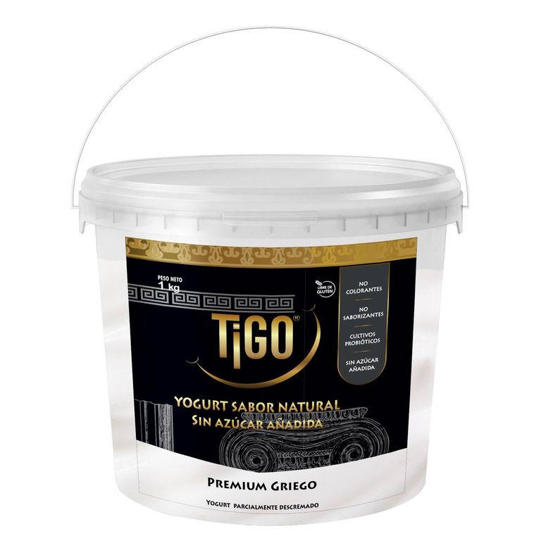 Yogurt Griego Tigo Natural Sin Azúcar Envase 1 Kg | Tottus Perú