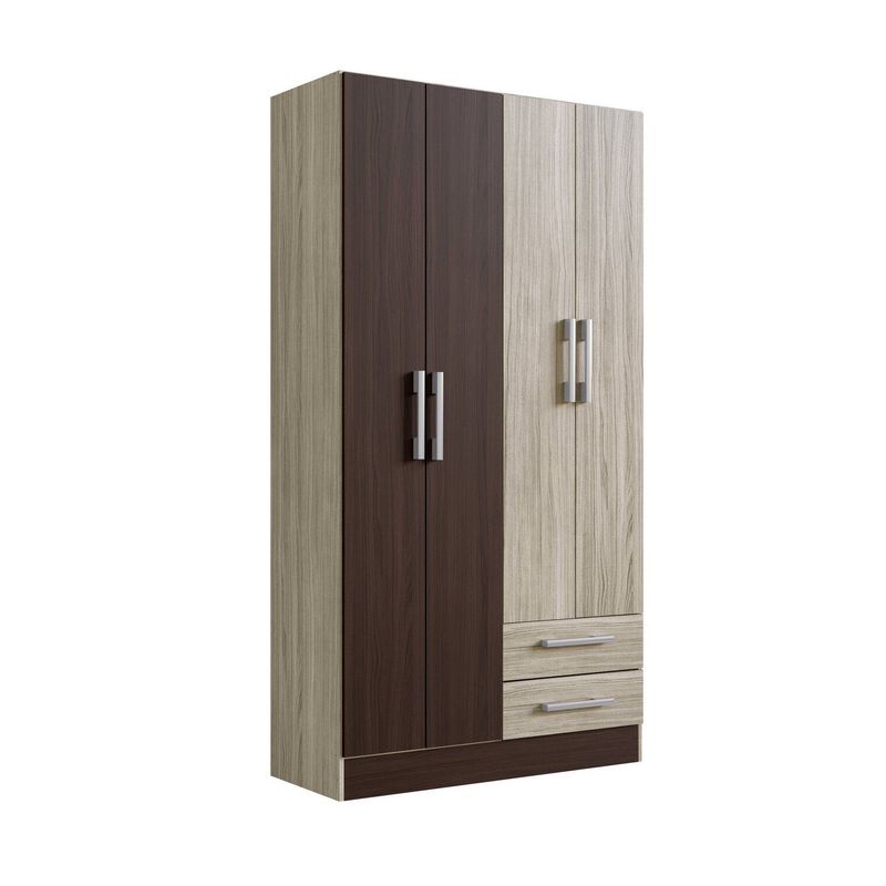 ROPERO 4 PUERTAS 2 CAJON RP1420 CAST NOG | Tottus Perú
