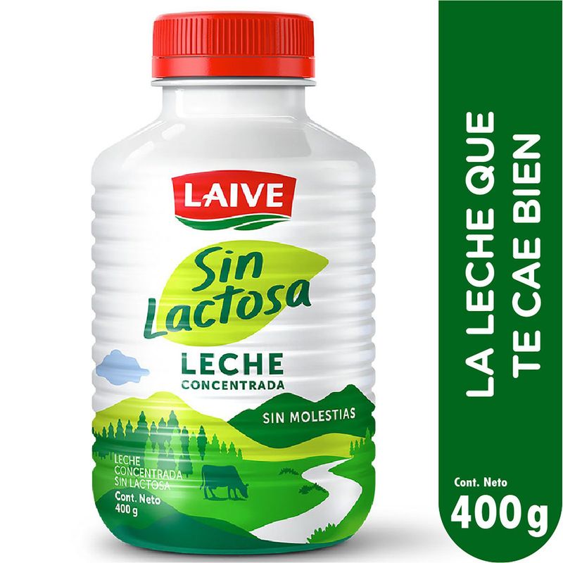 Leche Laive concentrada sin lactosa de 400 g | Tottus Perú