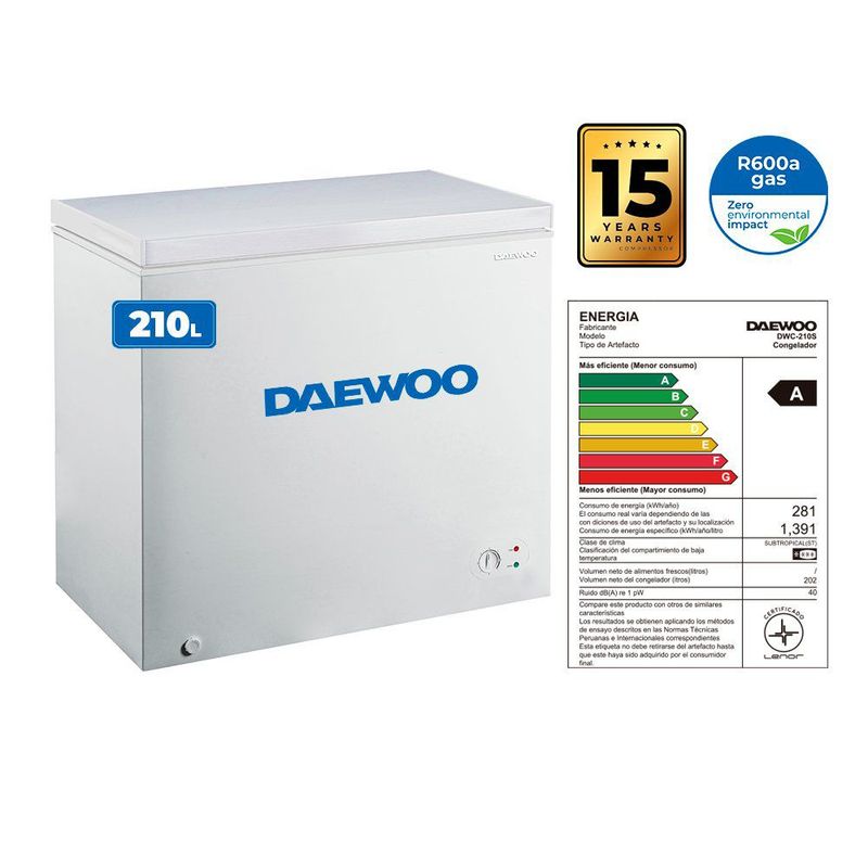 CONGELADORA 210 LT SILVER | Tottus Perú
