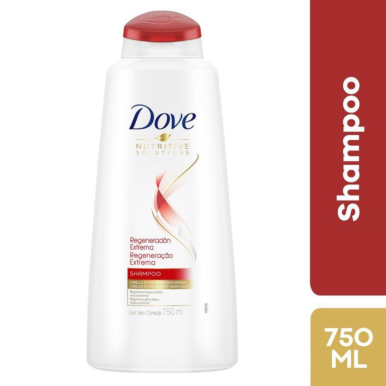 Shampoo Dove Regeneración Extrema Botella 750 mL | Tottus Perú