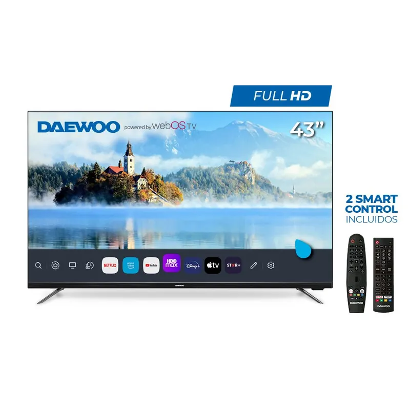 Televisor Daewoo 43'' DA-LS43F1 Fhd Digital Smart Tv WebOs | Tottus Perú