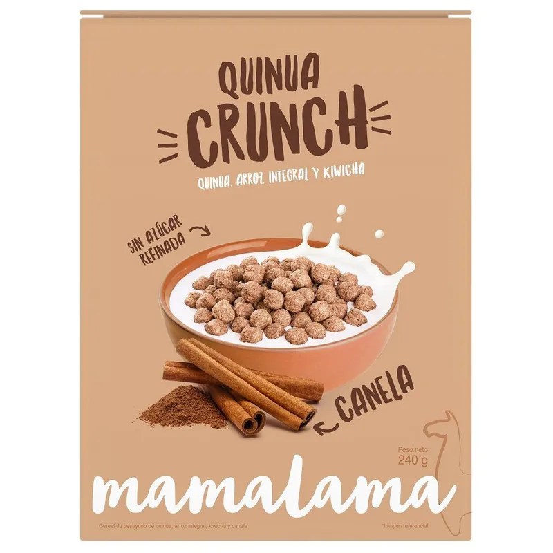 Cereal Quinua Crunch Mamalama Canela Caja 240 g | Tottus Perú
