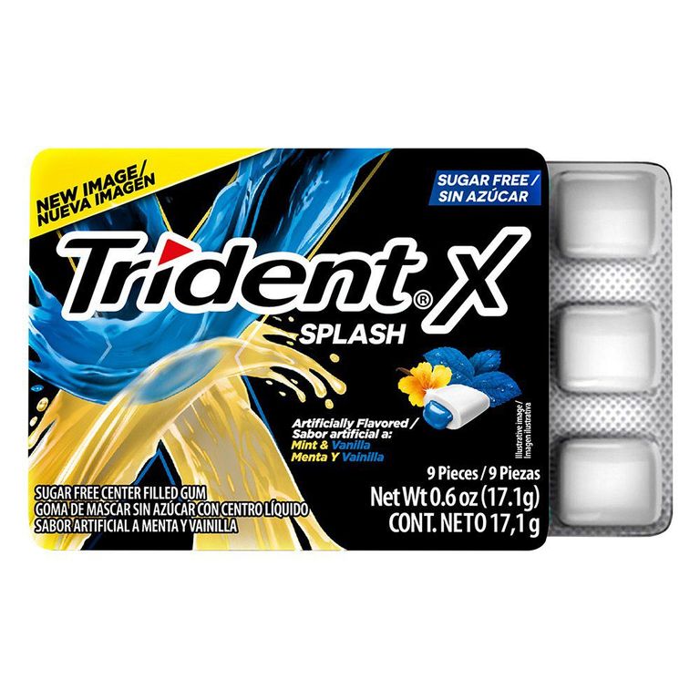 TRIDENT SPLASH PEPPERMINT VAN X 17.1G | Tottus Perú
