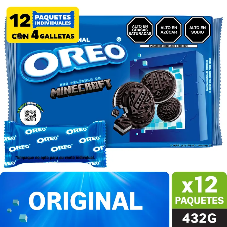 Galletas Oreo Regular Pack 12 Und | Tottus Perú