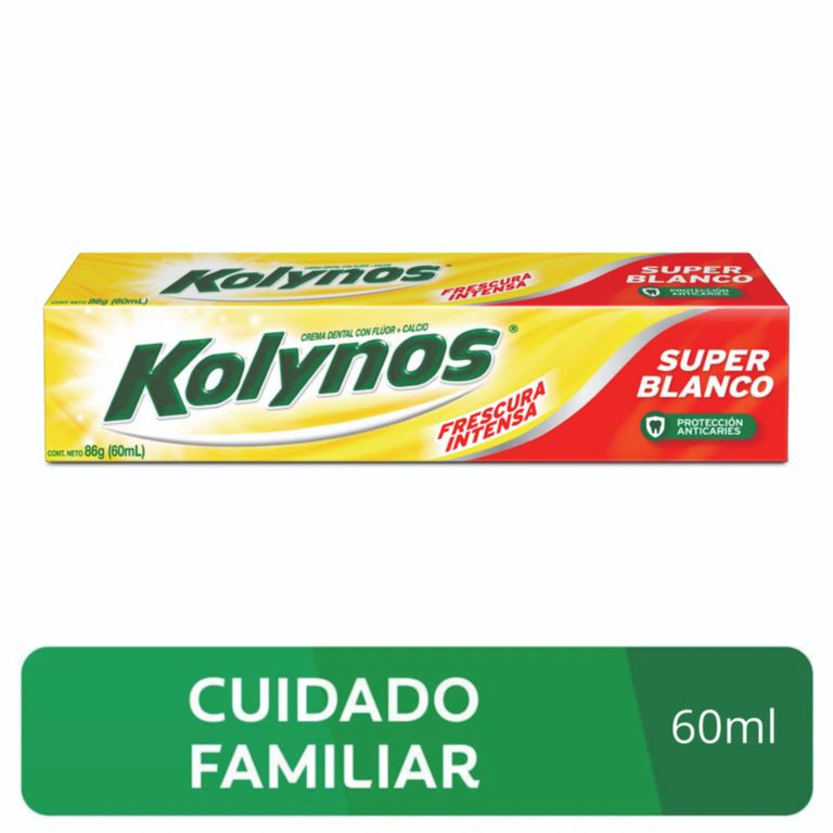 Crema Dental Kolynos Super Blanco Envase 60 mL | Tottus Perú