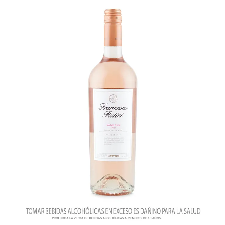 Vino Francesco Rutini Malbec Rose Tottus Botella 750 mL | Tottus Perú