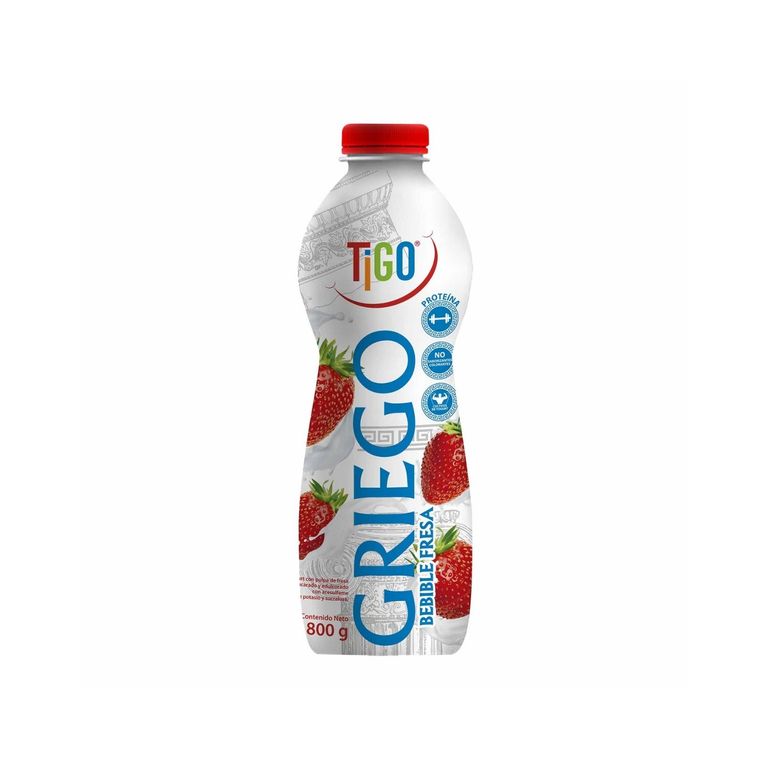 Yogurt Griego Bebible Fresa Tigo Envase 800 g | Tottus Perú