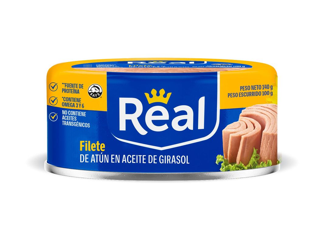 Filete de Atún Real en Aceite Girasol Lata 140 g | Tottus Perú