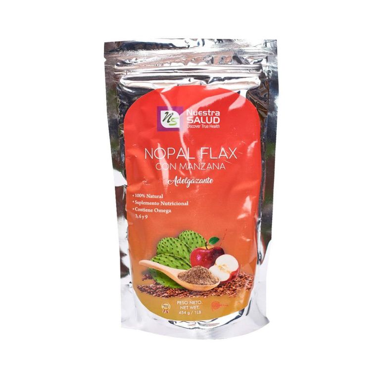 Nopal Flax con Manzana Nuestra Salud Bolsa 454 g | Tottus Perú