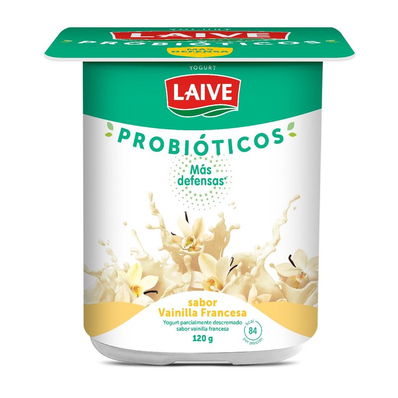 Yogurt Laive Probiótico Vainilla Envase 120 g | Tottus Perú
