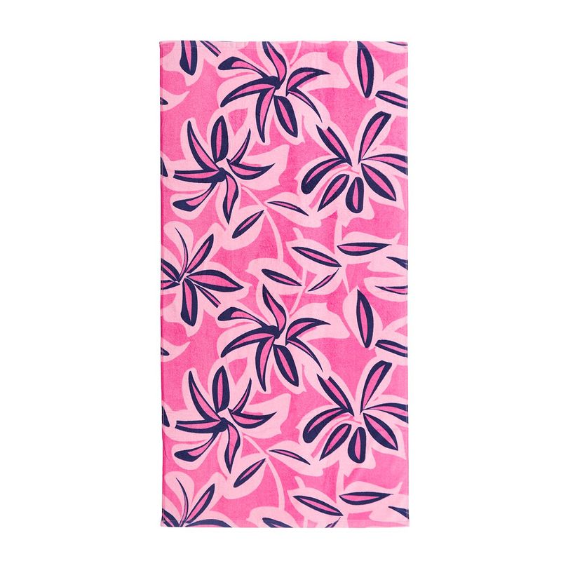 Toalla Playa Estampada Flores 70x140 cm | Tottus Perú