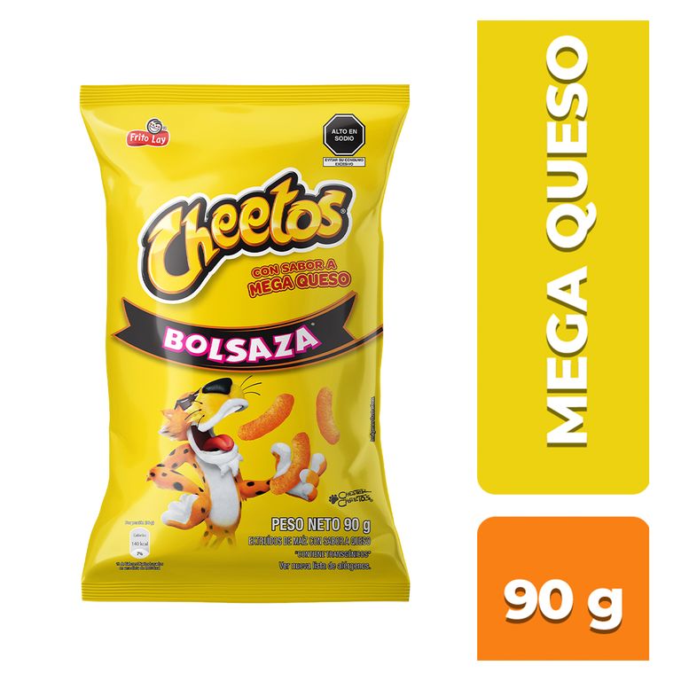 Snack de Maíz Cheetos Mega Queso Bolsa 90 g | Tottus Perú