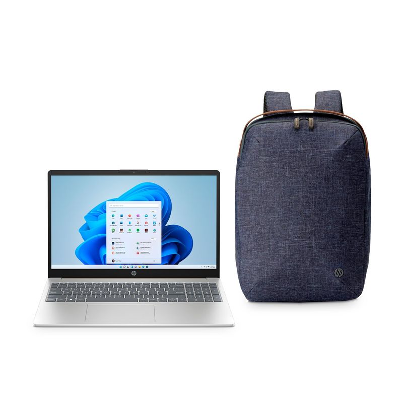 Laptop HP R3 7320U 8GB 256GB + Mochila 18L | Tottus Perú