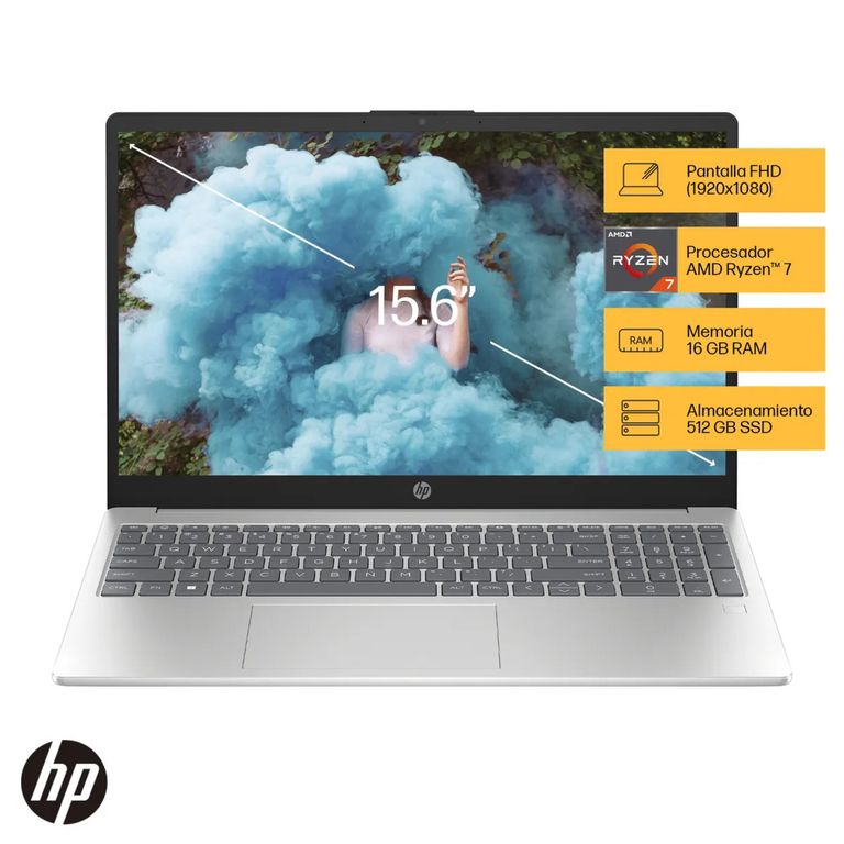 Laptop HP R7 7730U 16GB 512GB HP | falabella.com