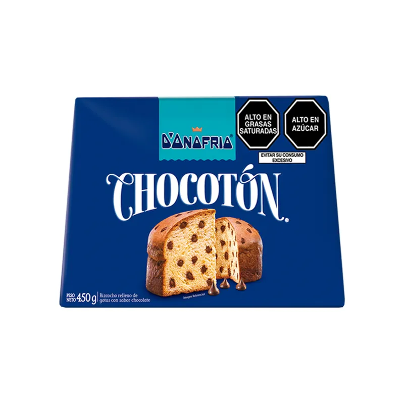 Bizcocho Donofrio Chocotón Chispas Chocolate Caja 450 g | Tottus Perú