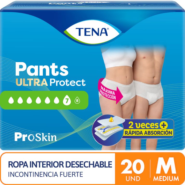 Pañal para Adulto Tena Pants Ultra Talla M Empaque 20 Und | Tottus Perú