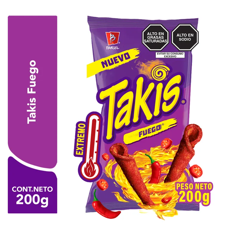 Takis Fuego Bolsa 200 g | Tottus Perú