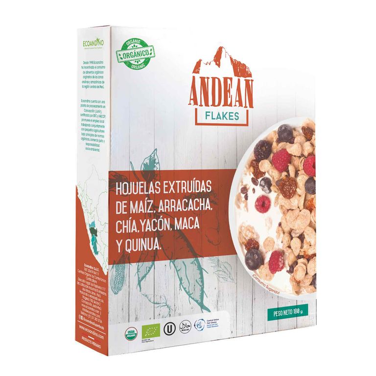 Cereal Andean Flakes Ecoandino Caja 160 g | Tottus Perú