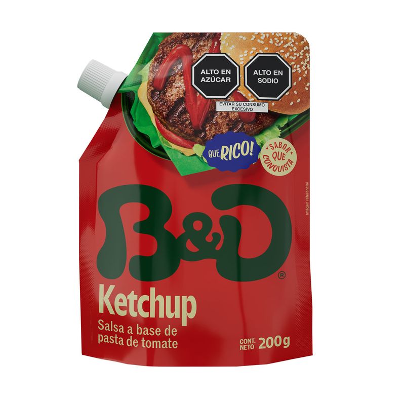 Ketchup B&D Doypack 200 g | Tottus Perú