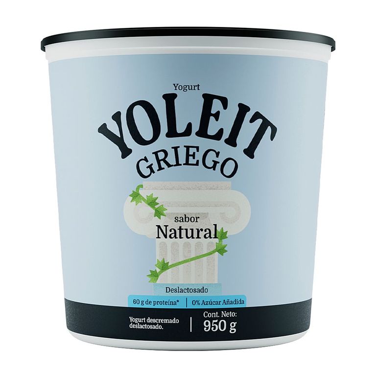 Yogurt Griego Yoleit Deslactosado Sabor Natural Pote 950 g | Tottus Perú