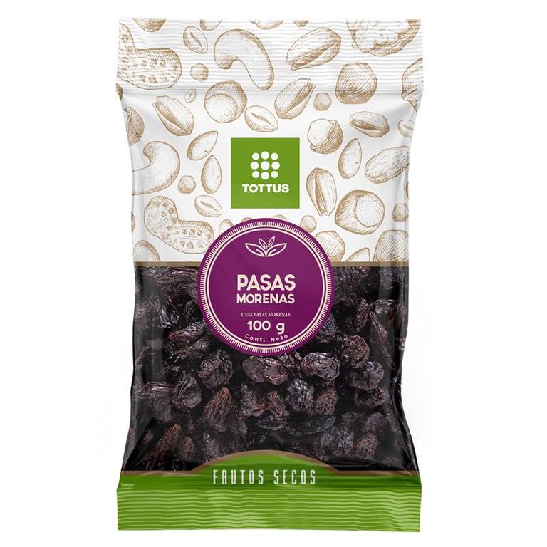 Pasas Morenas Tottus Empaque 100 g | Tottus Perú
