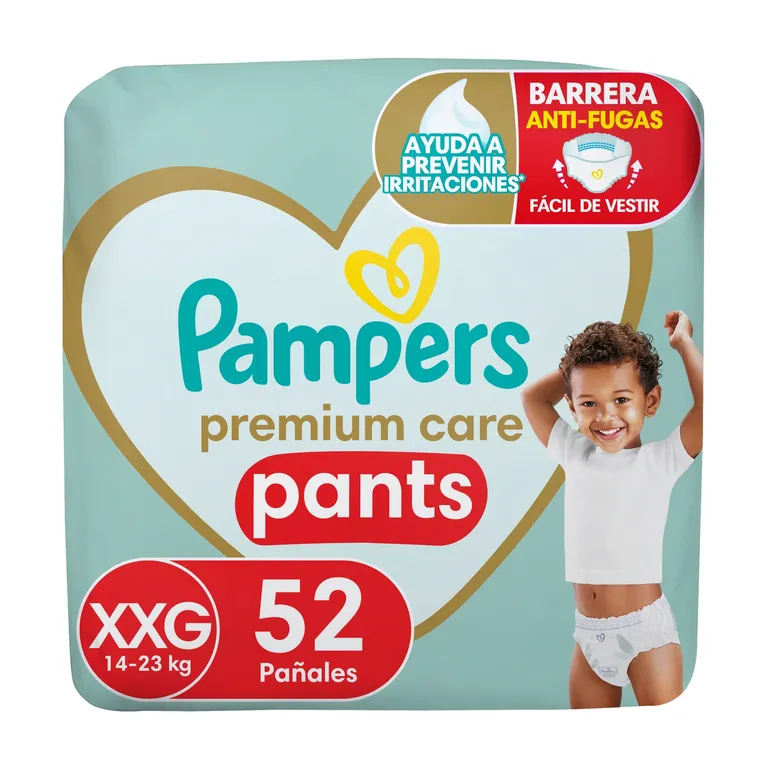 Pañales Premium Pampers Care Pants Talla XXG Empaque 52 Und | Tottus Perú