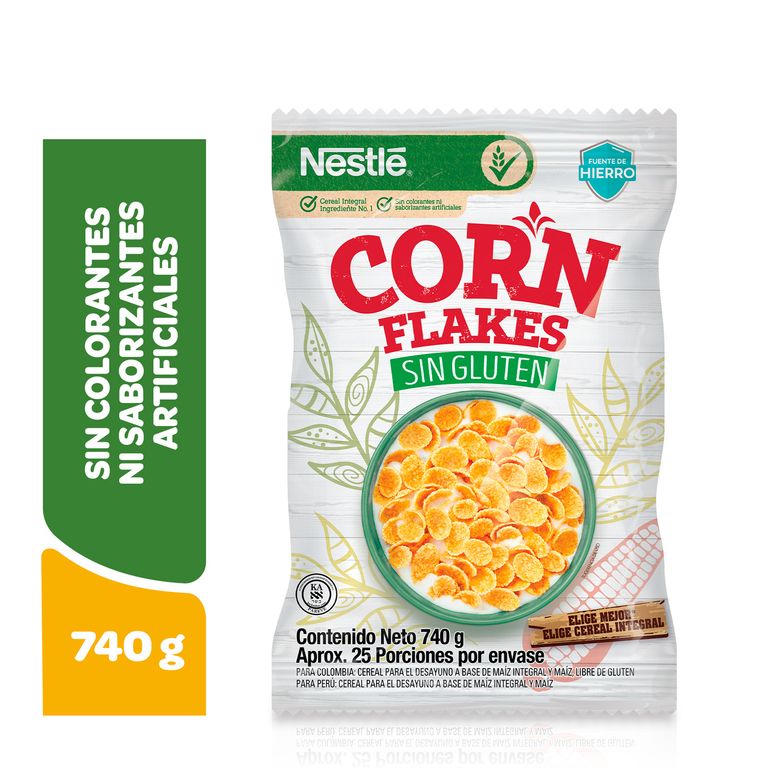 Cereal Corn Flakes Sin Gluten Bolsa 740 g | Tottus Perú