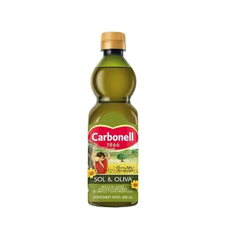 Aceite de Girasol y Oliva Carbonell Botella 500 mL | Tottus Perú