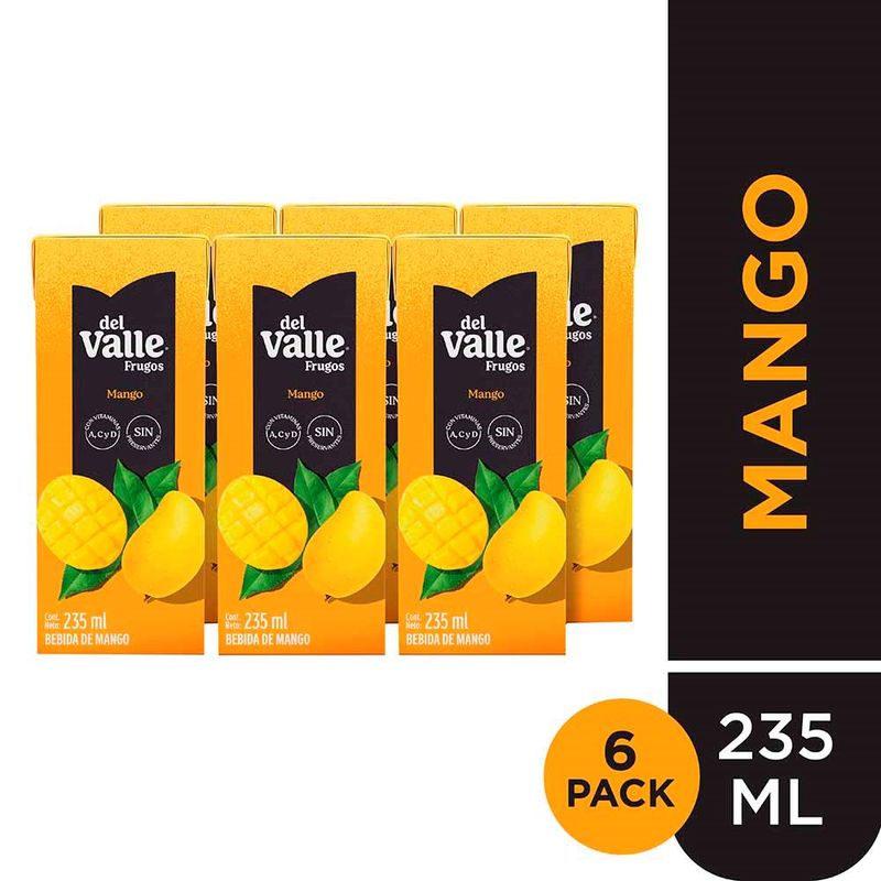 Six Pack Frugos Del Valle Mango Fresa 235 mL | Tottus Perú