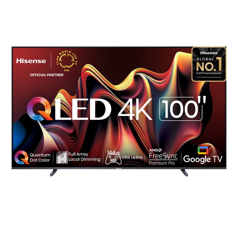 Televisor Hisense 100'' Qled 4K Google 100U7N | Tottus Perú