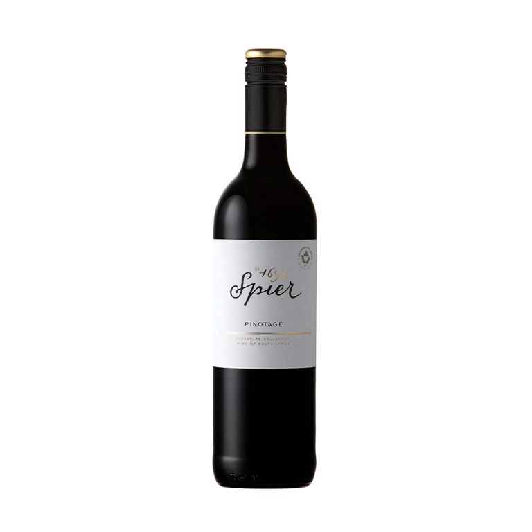 Vino Tinto Spier Signature Pinotage Botella 750 mL | Tottus Perú