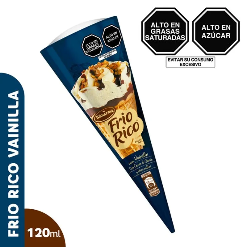 HELADO FRIO RICO VAINILLA CACAO X 120ML | Tottus Perú