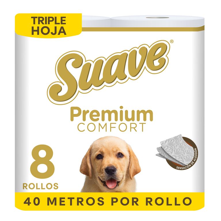 Papel Higiénico Suave Premium Comfort Empaque 8 Und | Tottus Perú