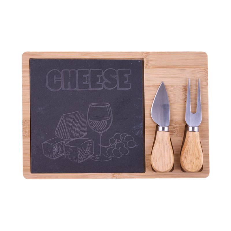 Setx4 Tabla Queso con Piedra Utensilios Colors | Tottus Perú