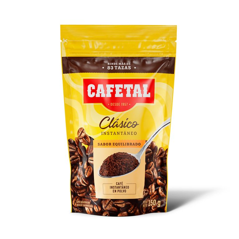 Café Instantáneo Cafetal Clásico Doypack 150 g | Tottus Perú