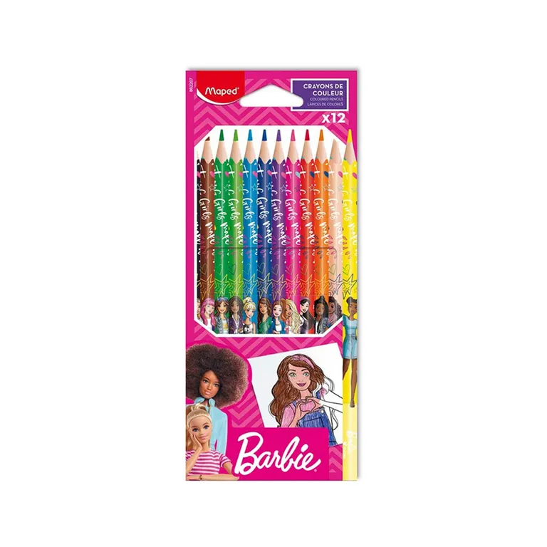 Colores Maped Barbie Caja 12 Und | Tottus Perú