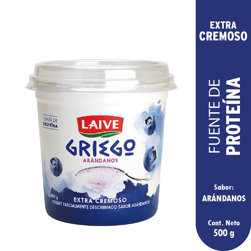 Yogurt Laive Griego Arándano Envase 800 g | Tottus Perú