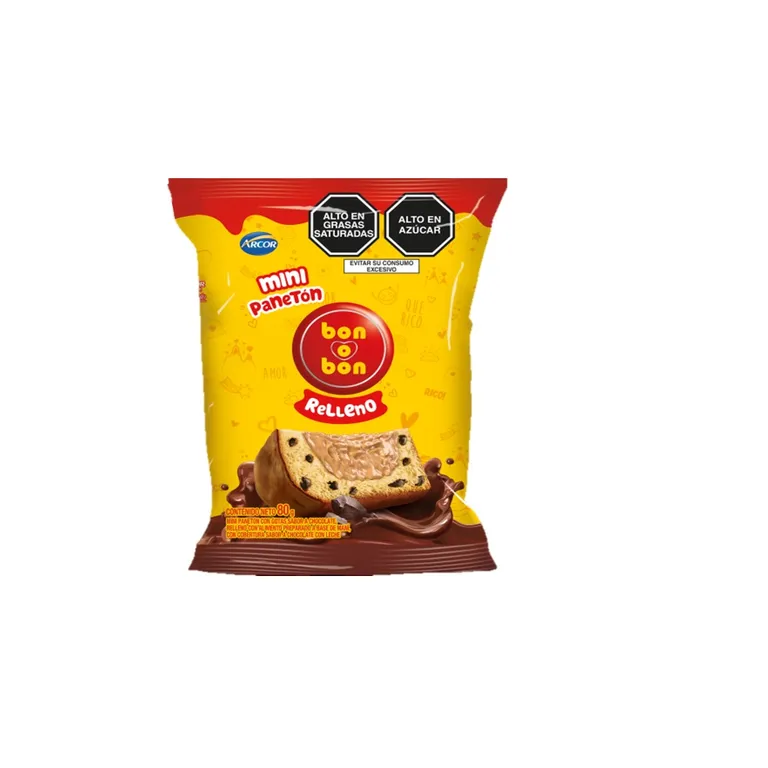 Mini Panetón Bon O Bon Relleno Bolsa x 80 g | Tottus Perú