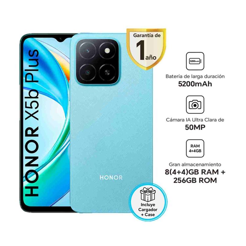 Smartphone X5B Plus Azul 256Gb 4Gb | Tottus Perú