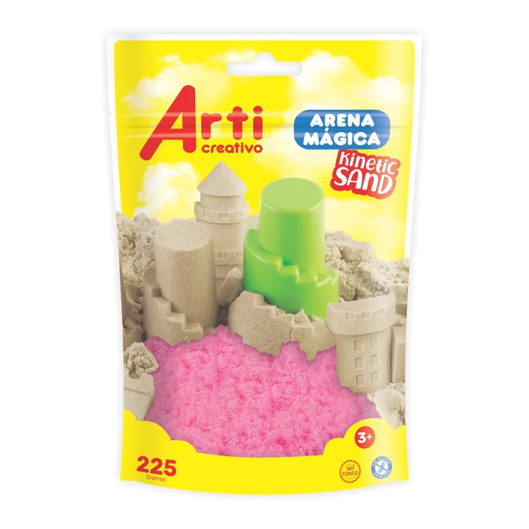 Arena Mágica Arti Creativo Color Rosado Empaque 225g | Tottus Perú