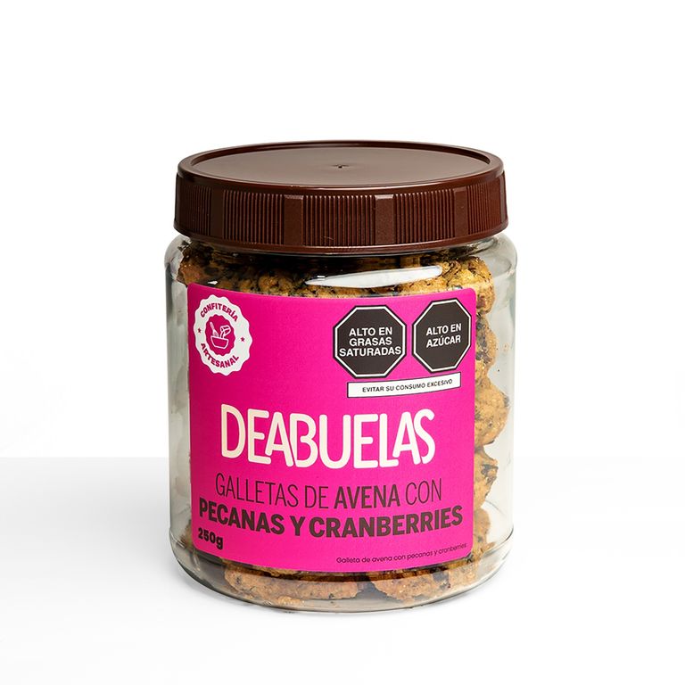 Galletas De Avena D'Abuelas Pecanas Y Cranberries 250G | Tottus Perú
